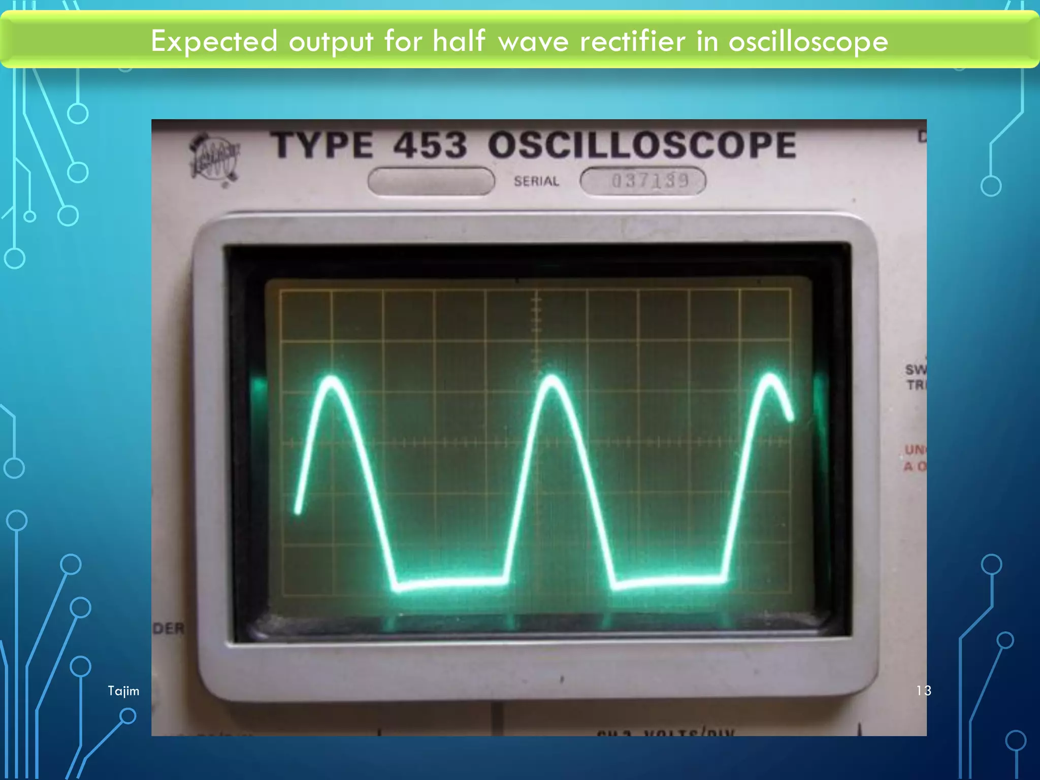Edc lab 4 - to implement a half wave rectifier using diode | PDF