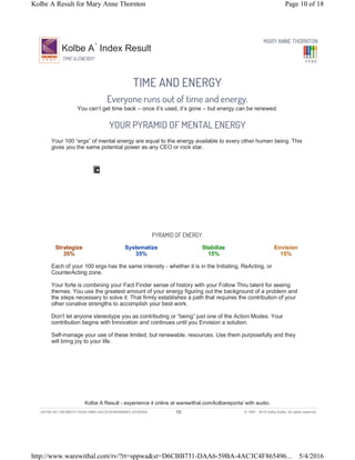 Kolbe A results | PDF