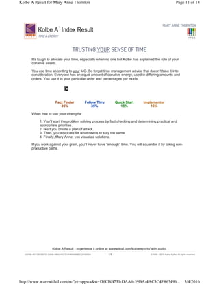 Kolbe A results | PDF