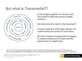 Edc105 week 5 transmedia | PPTX