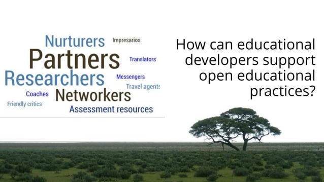 Open educational practices and learning design: The role of educational ...