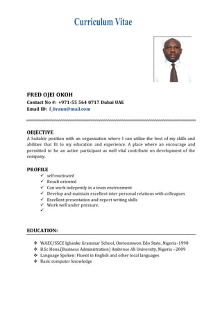 fred resume updated | DOCX