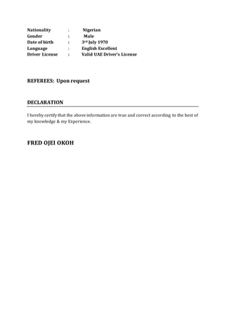 fred resume updated | DOCX