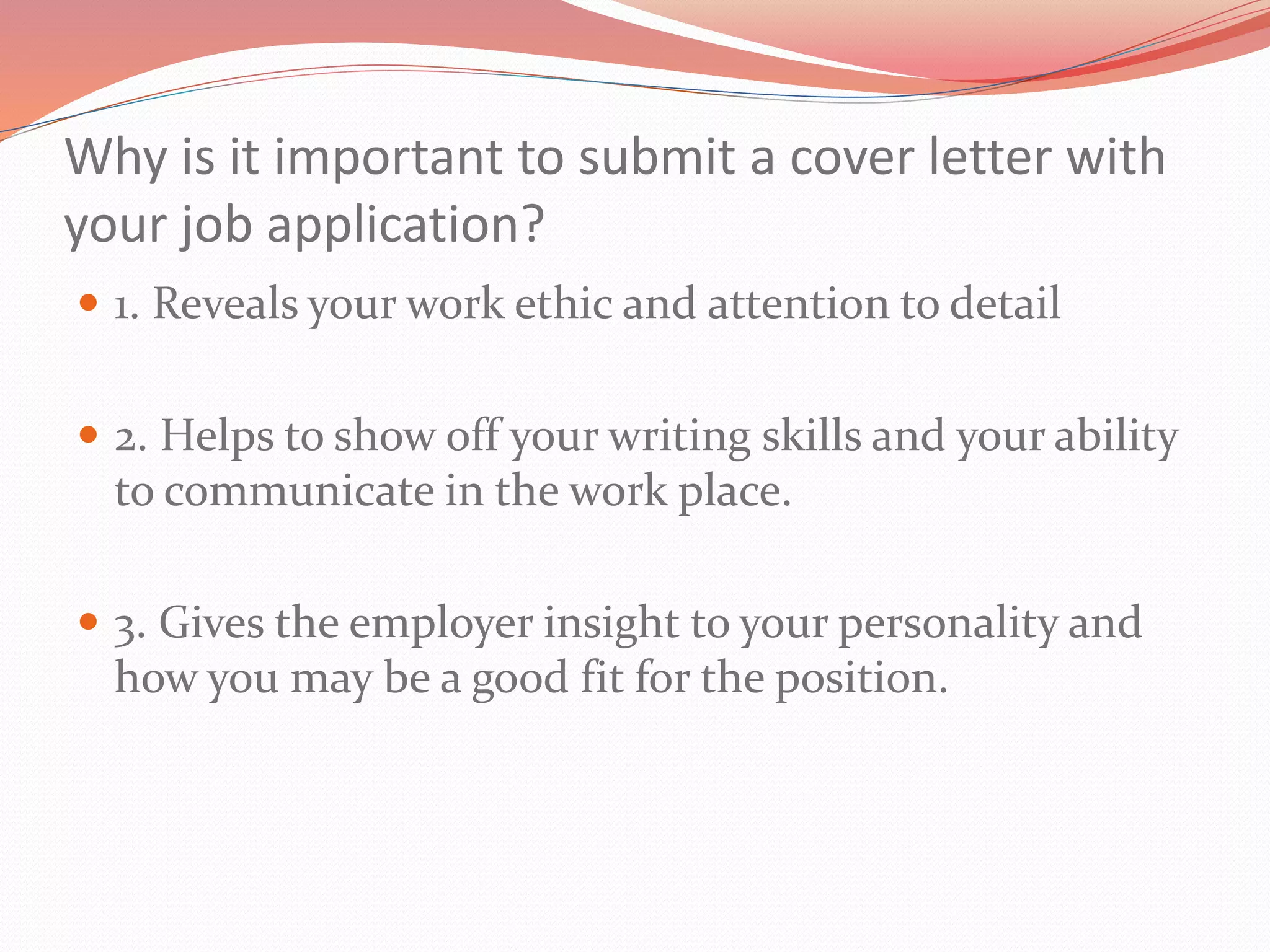 Cover Letter Writing- Workshop | PPTX