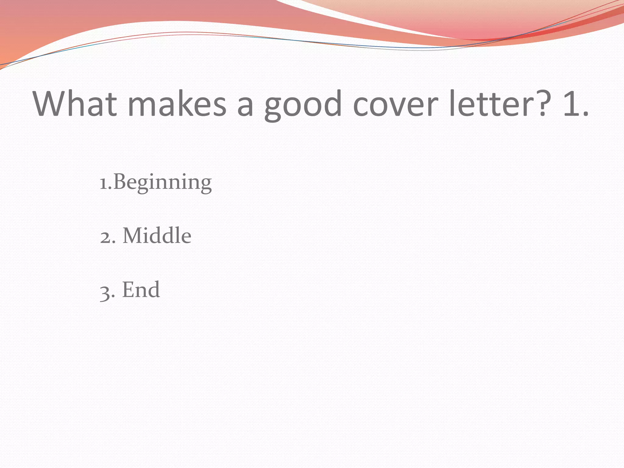 Cover Letter Writing- Workshop | PPTX