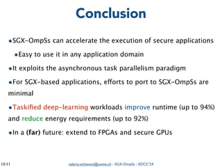 Combining Asynchronous Task Parallelism and Intel SGX for Secure Deep Learning | PPT