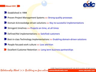 Edc Engineering Solutions Profile | PDF