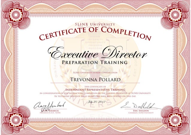 Ed certificate | PPT