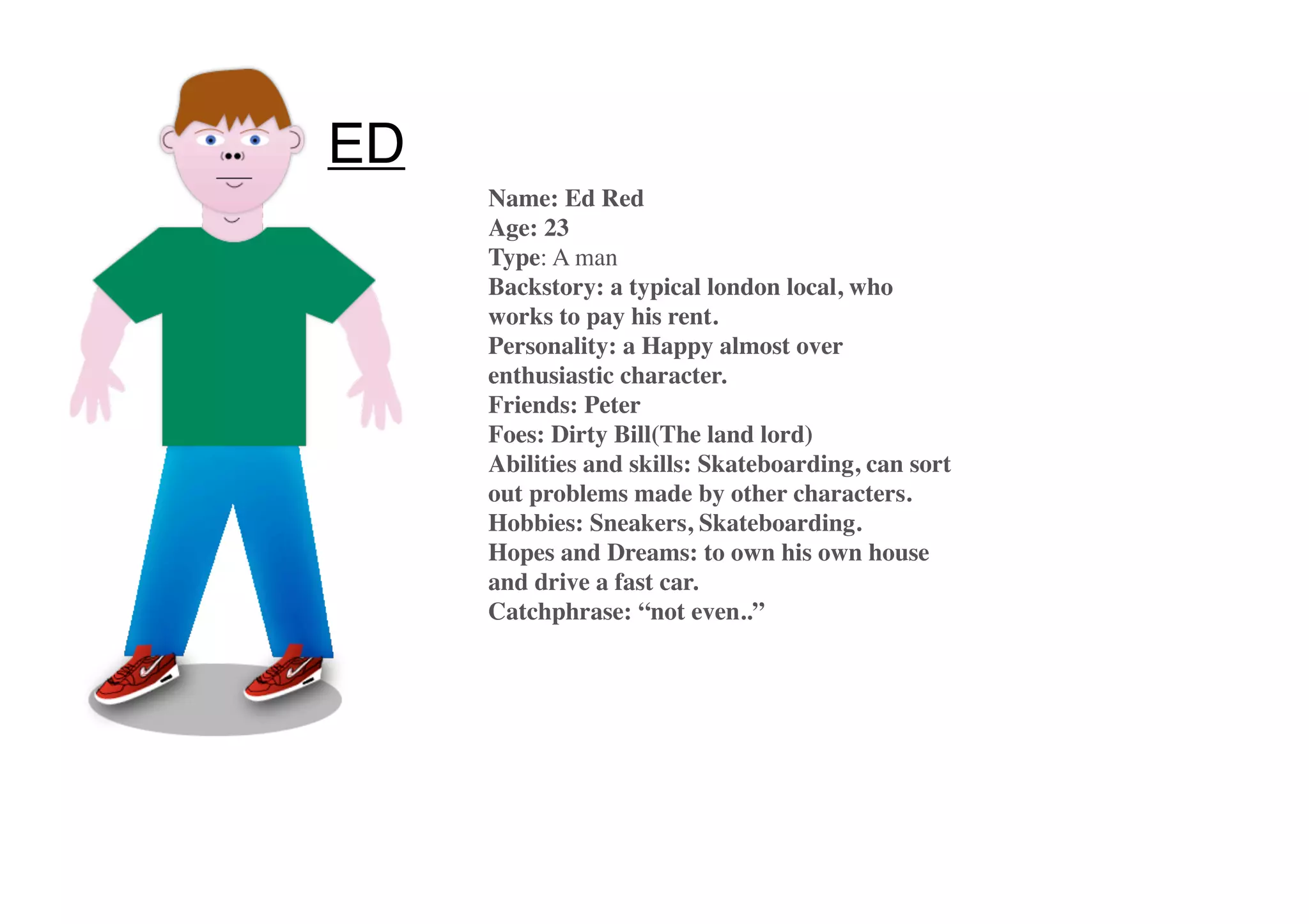Ed character profile | PPT