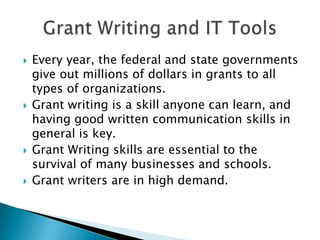 Grant Writing Introduction | PPTX