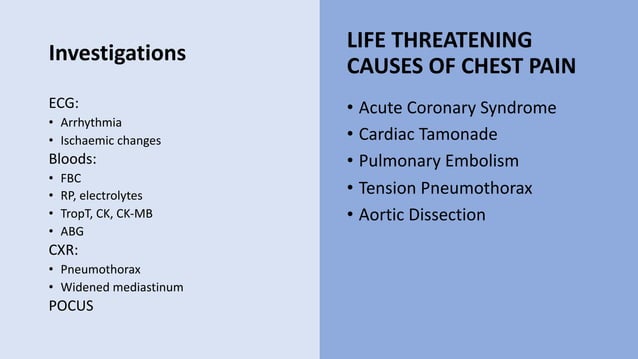 Approach to chest pain | PDF | Heart and Cardiovascular Diseases ...