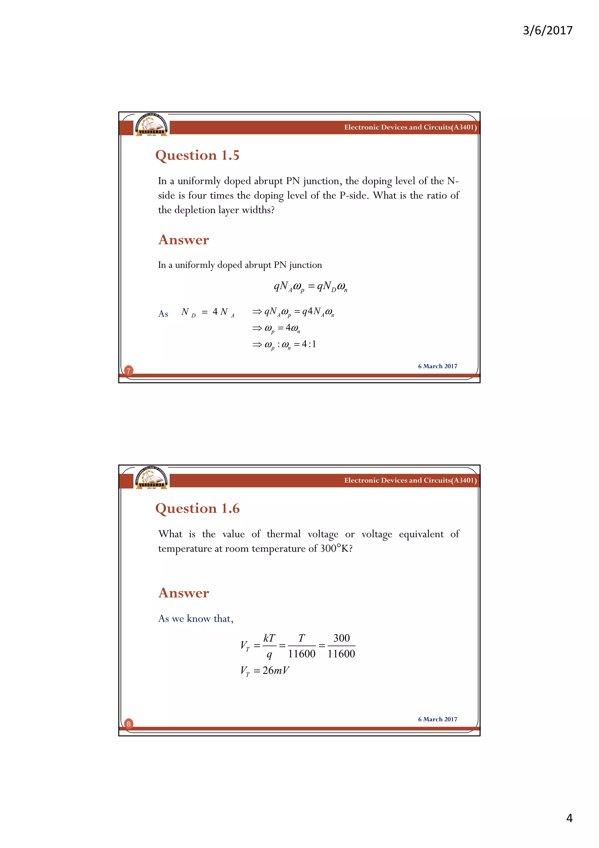 Edc mid i question and answers | PDF