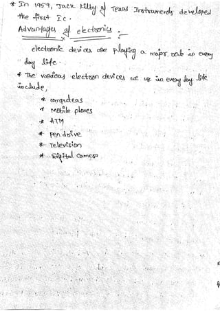 Electronic and device circuits class notes | PDF