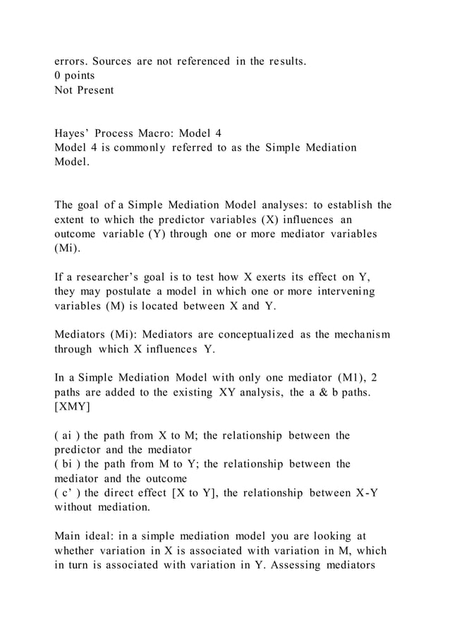EDCO 745Regression Data Output And Writeup Grading RubricCrit | DOCX | Science