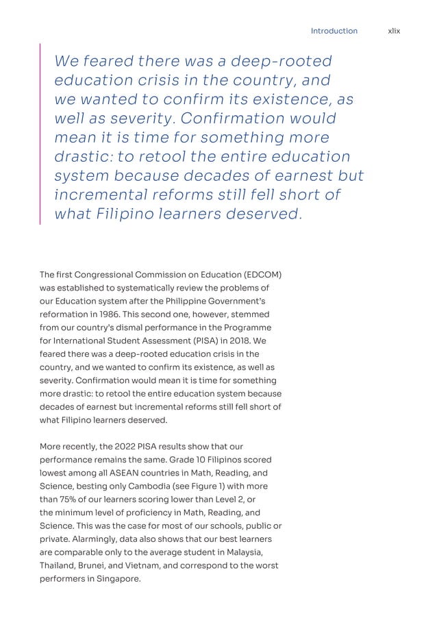 EDUCATION COMMISSION-II-Year-One-Report.pdf | Professional School ...