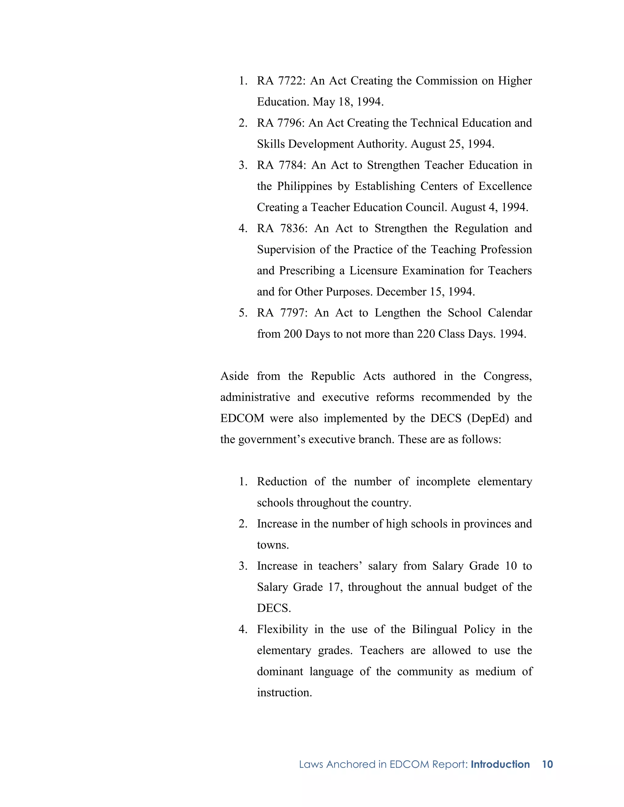 EDCOM Report of 1991 | PDF