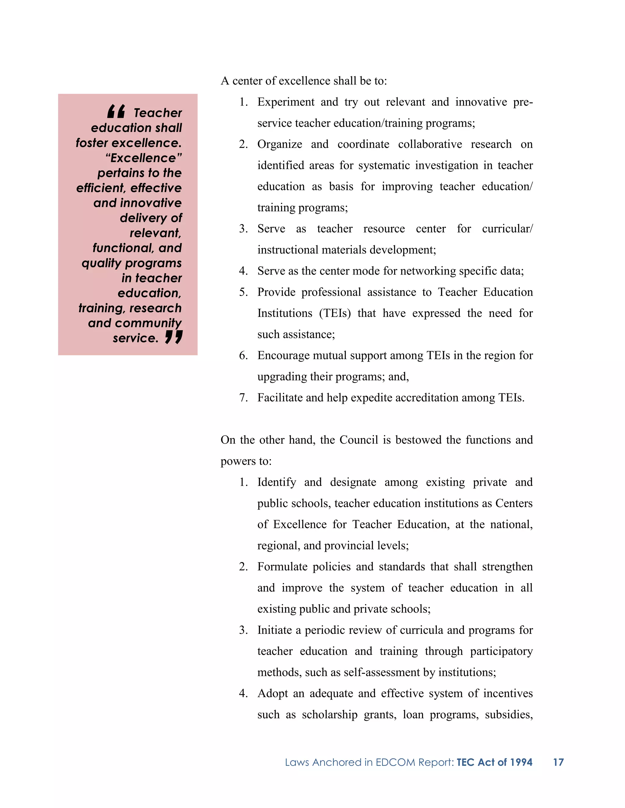 EDCOM Report of 1991 | PDF