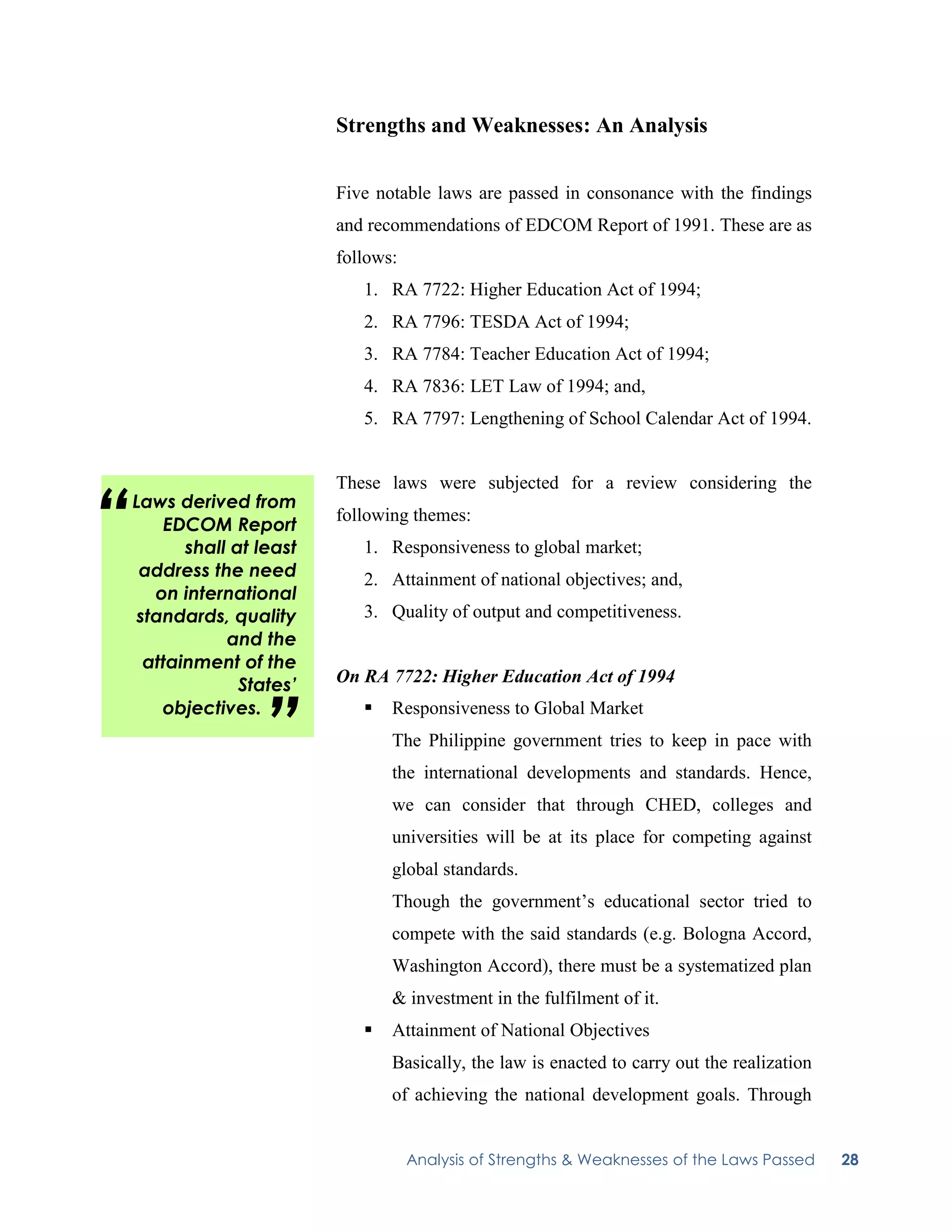 EDCOM Report of 1991 | PDF