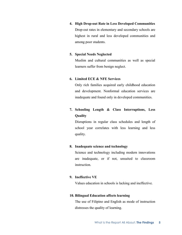 EDCOM Report of 1991 | PDF