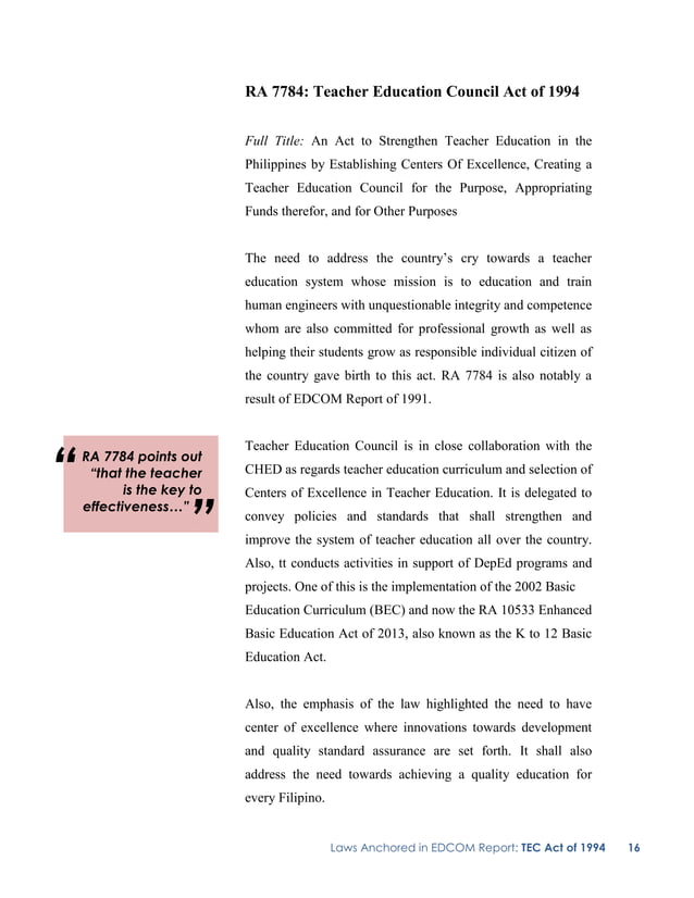 EDCOM Report of 1991 | PDF