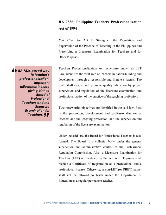 EDCOM Report of 1991 | PDF