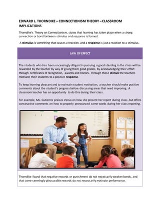 FACILITATING LEARNING 02 CLASSROOM SITUATION OF EVERY THEORY | DOCX