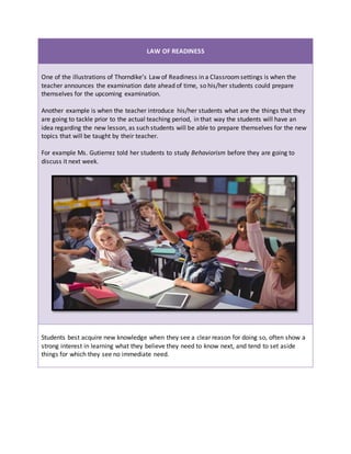 FACILITATING LEARNING 02 CLASSROOM SITUATION OF EVERY THEORY | PDF