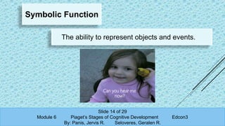 Piaget's Stages of Cognitive Development | PPTX