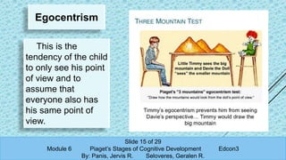 Piaget's Stages of Cognitive Development | PPTX