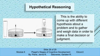Piaget's Stages of Cognitive Development | PPTX