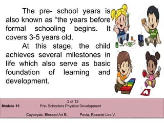 Pre-schooler's Physical Development | PPTX