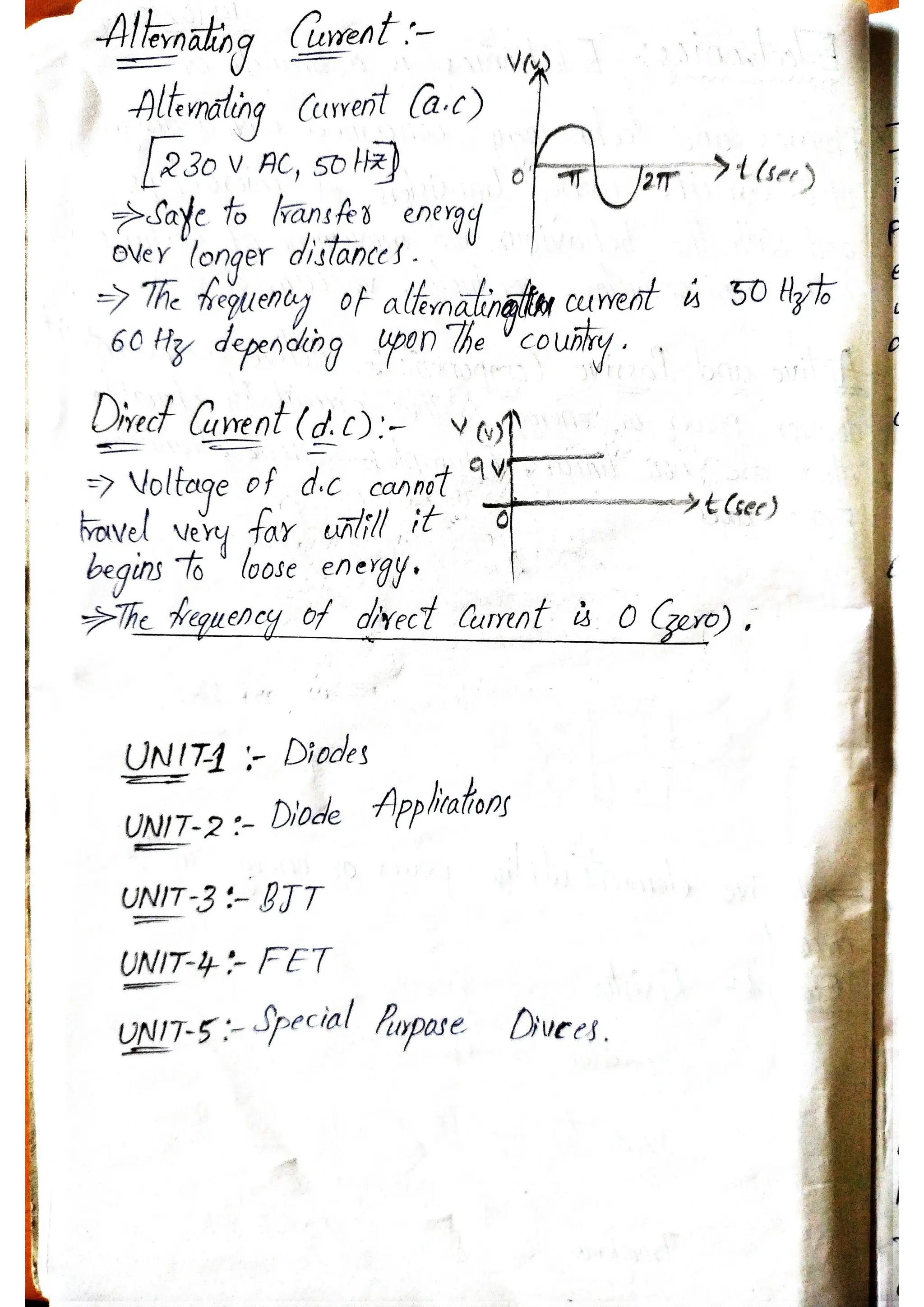 ELECTRONIC DEVICES AND CIRCUITS NOTES PDF | PDF