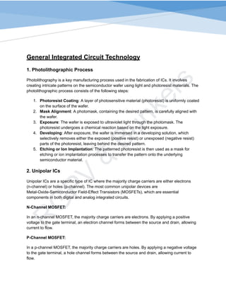 EDC Unit-5 Introduction to Integrated Circuits (ICs) | RGPV De Bunkers ...