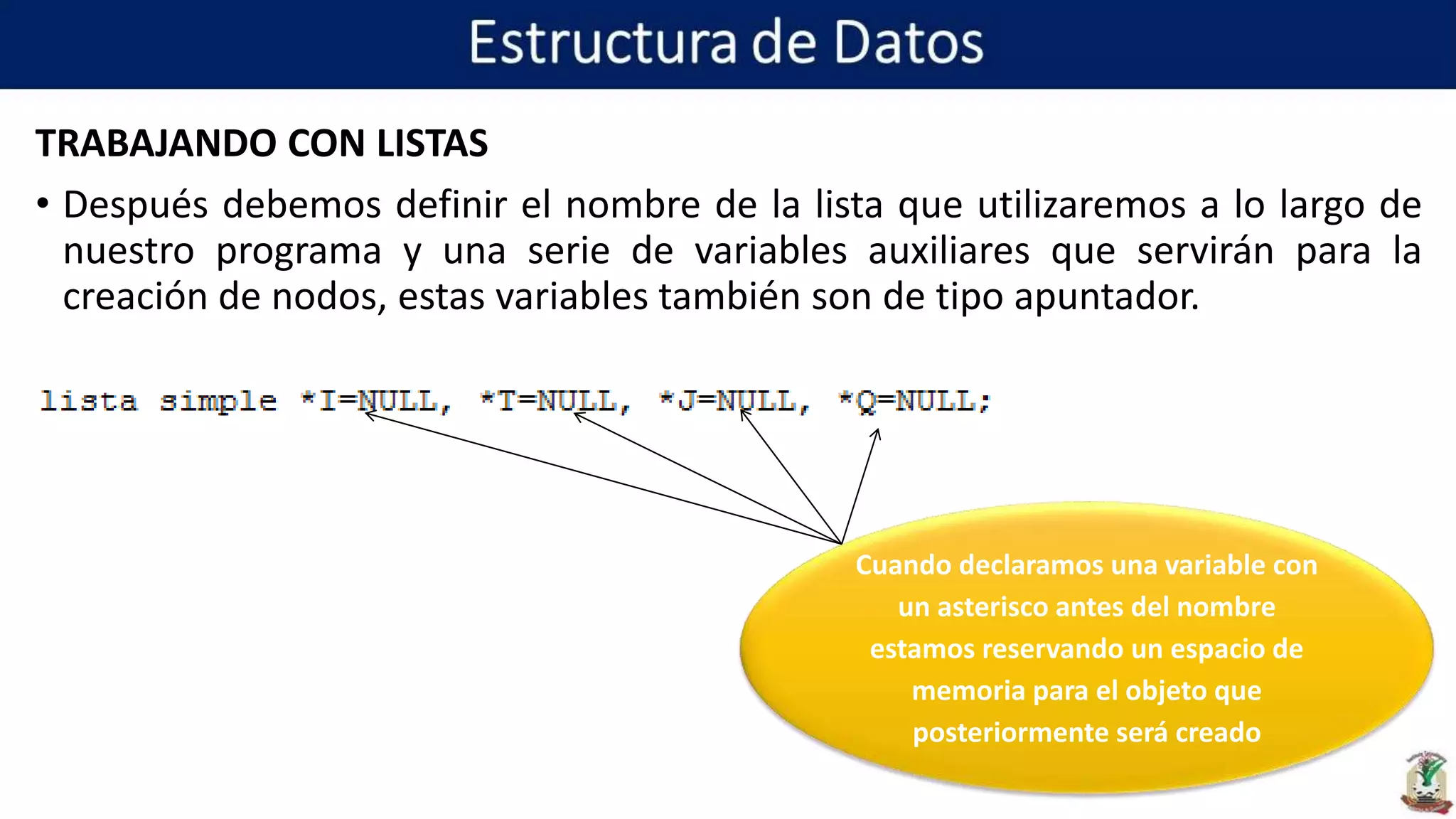 Estructura de Datos - Unidad III Estructuras Lineales | PPT
