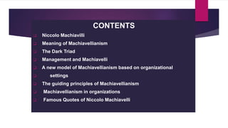Machiavellian Concepts | PPTX