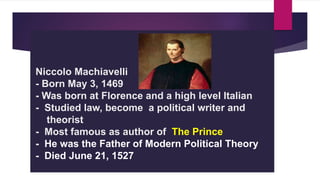 Machiavellian Concepts | PPTX