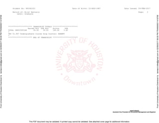 UHD Transcript | PDF