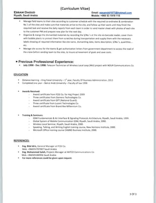 Essam CV | PDF