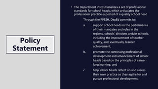 EDD503_Polly's Report - Philippine Professional Standards for School ...