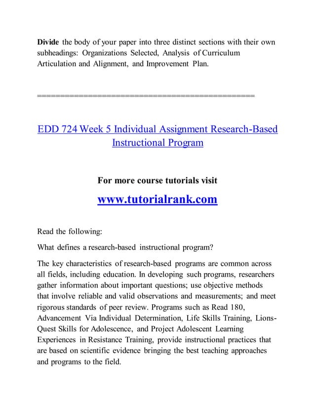 EDD 724 Effective Communication/tutorialrank.com