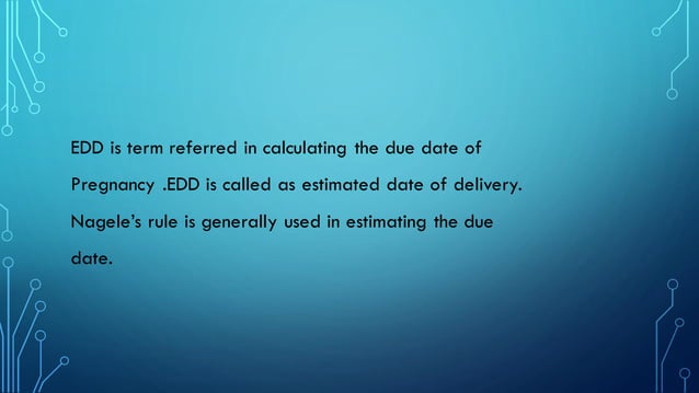 Edd calculation techniques | PDF | Pregnancy | Reproductive Health