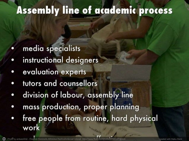 Industrialization of Distance Education | PPTX