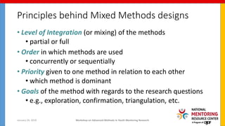 Mixed Methods as a Tool in Mentoring Research | PPTX