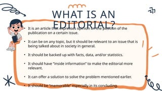 how to write an editorial................................. | PPTX