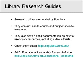 Introduction to Shapiro Library Resources | PPTX