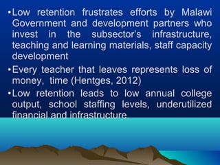 Factors in Teacher Retention in Malawi | PPT