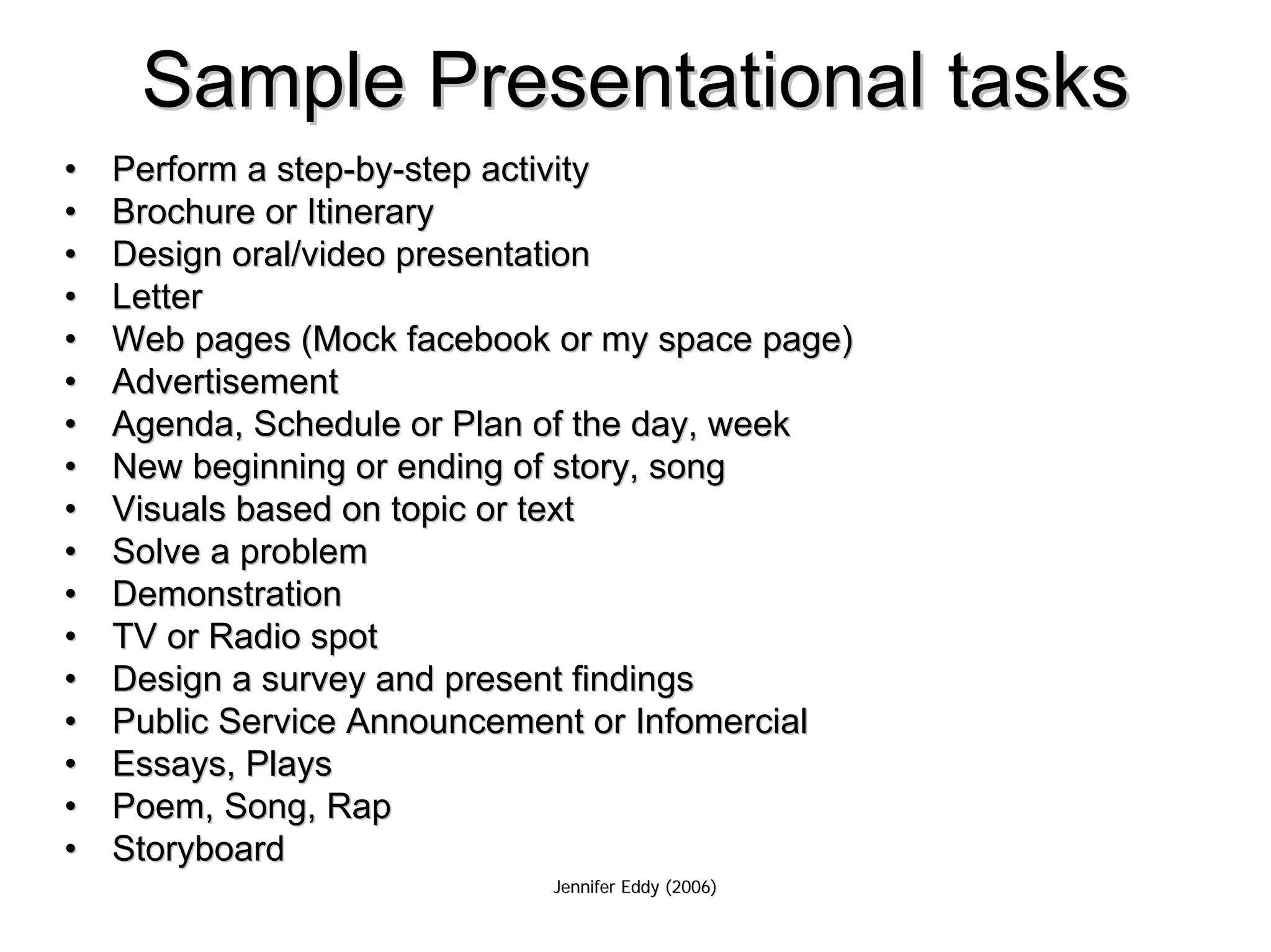 Eddy Creating Performance Assessment Tasks | PDF