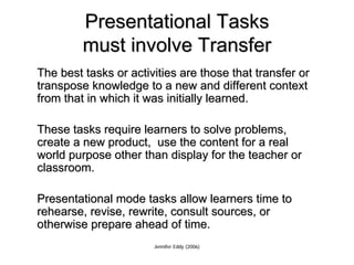 Eddy Creating Performance Assessment Tasks | PDF