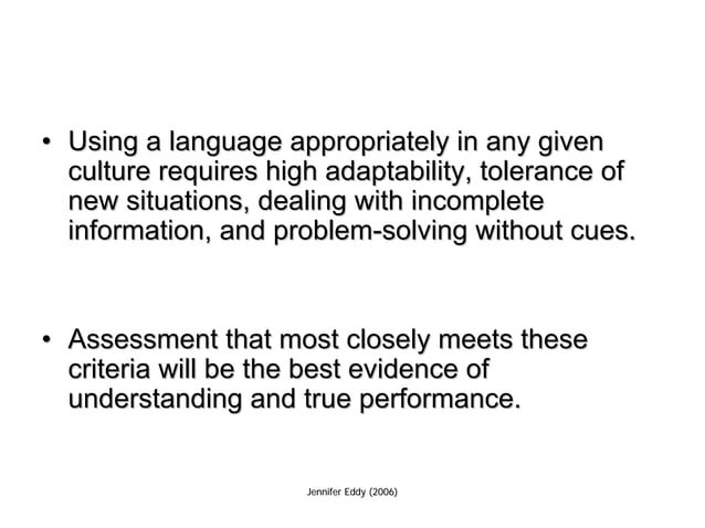 Eddy Creating Performance Assessment Tasks | PDF