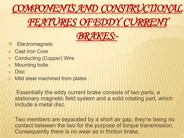 Eddy current brake | PPTX